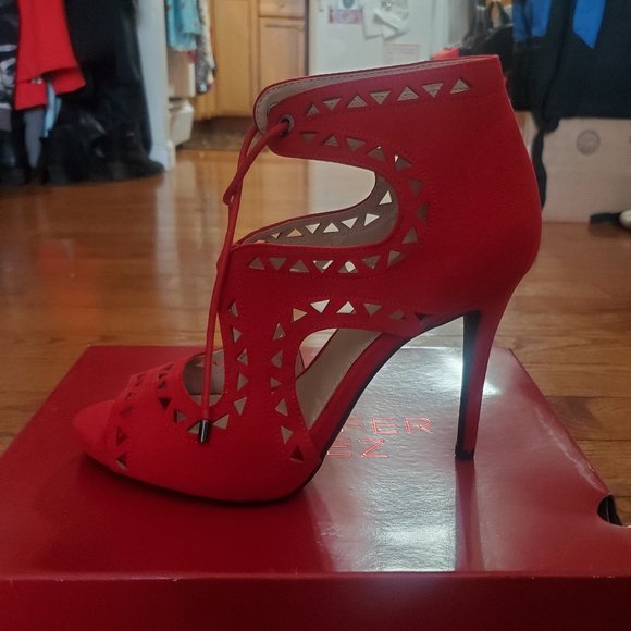 Jennifer Lopez | Shoes | Jennifer Lopez Red Sexy Shoes | Poshmark